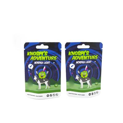 China Custom Laminated Mylar Tobacco Stand Up Zipper Bag with Child Resistant Design 100 Pcs MOQ for sale