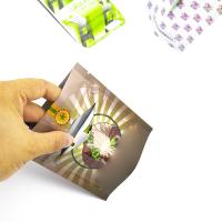 China Moisture Proof Tobacco Leaves Aluminum Foil Smell Proof Bag Child Resistance Zipper Mylar Pouch 100 PSC MOQ for sale