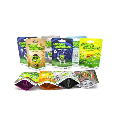 China Customized Standing Zipper Mylar Tobacco Bag 100pcs Resealable Fruit Flavor Pouch for sale