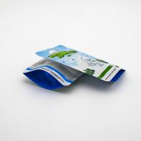 China Smell Proof Mylar Bags with Resealable Zipper 3 Side Seal Flat Bottom for Food Packaging for sale