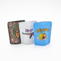 China Customizable Fruity Scented Standing Zipper Mylar Bag for Cigars Tobacco Resealable 100 PCS for sale
