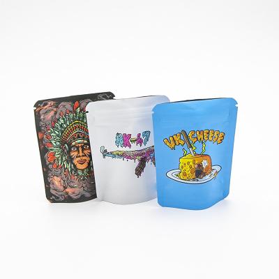 China Customizable Fruity Scented Standing Zipper Mylar Bag for Cigars Tobacco Resealable 100 PCS for sale