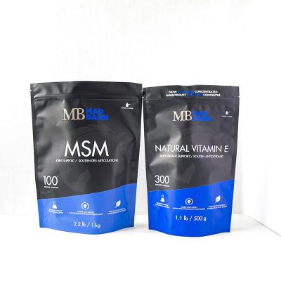China Custom Printed Stand Up Mylar Pouches with Ziplock Seal 10 Color Printing for sale