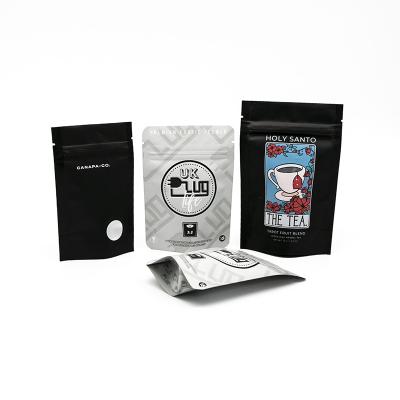 China Custom Printed Stand Up Zip Lock Pouch Bags 280mic Biodegradable Aluminum Foil Waterproof Food Packaging for sale