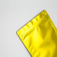 China Gold Resealable Aluminum Foil Ziplock Bag 10x12 11x6 13x18 Stand Up Pouch for Coffee Snack for sale