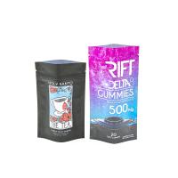 China Black Matt Biodegradable Stand Up Ziplock Bags 8 Color Custom Printed Food Mylar Pouches for sale