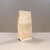 China Custom Matte Plastic Stand Up Pouch Bag with Zipper Flat Bottom for Food Snacks Tea Coffee 100g for sale