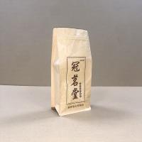 China Custom Matte Plastic Stand Up Pouch Bag with Zipper Flat Bottom for Food Snacks Tea Coffee 100g for sale