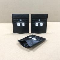 China 1g Small Black Child Resistant Mylar Bag with Stand Up Zipper Lock for sale