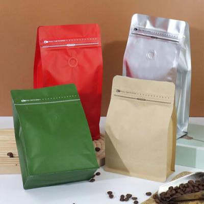 China Reusable Heat Sealable Coffee Pouches with Aluminum Foil Barrier 125g to 1000g for sale