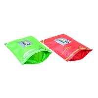 China Custom Stand Up Aluminized Plastic Bags with Child Resistant Zipper Moisture Protection 100g 200g for sale