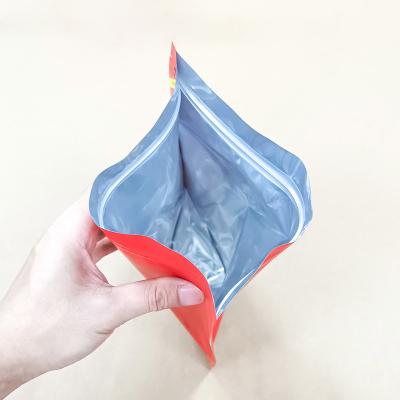 China Custom Child Resistant Aluminium Metallized Bags with Zipper 80-200mm for Food Snack Storage for sale