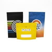China Child Resistant Mylar Ziplock Bag for Tobacco 35 Bags Moisture Barrier Custom Print for sale