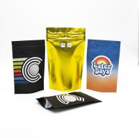 China Child Resistant Mylar Ziplock Bag for Tobacco 35 Bags Moisture Barrier Custom Print for sale
