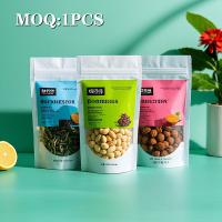 China Custom Printed Zipper Lock Mylar Bags 3.5g Capacity Low MOQ 100pcs 500pcs Food Packaging for sale