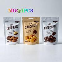 China Custom Printed Plastic Seal Packaging Bags with Window for Cookie Candy Snacks 100pcs for sale