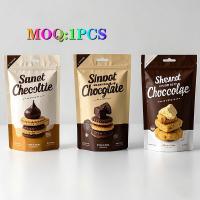China Custom Printed Plastic Seal Packaging Bags with Window for Cookie Candy Snacks 100pcs for sale
