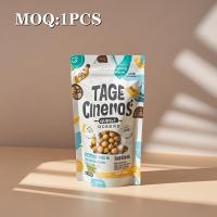 China Biodegradable Resealable Ziplock Food Packaging Bags for Nuts Grains Beans 100pcs for sale