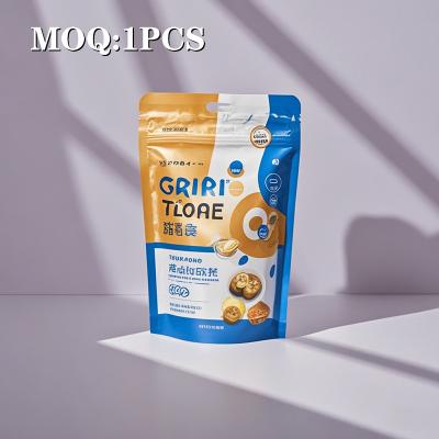 China Custom OEM ODM Stand Up Pouch Mylar Bags 100g Fruit Powder with Clear Window for sale
