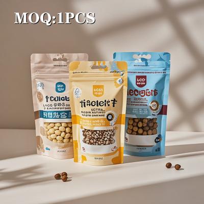 China Custom Printed Stand-up Pouch 3.5g to 1kg Biodegradable Mylar Zipper Bag for Candy Tea for sale