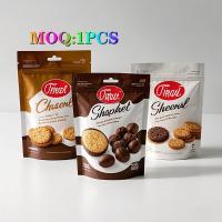 China Custom Smell Proof Food Packaging Bags 100g 200g Stand Pouch with Zipper for Baklava Cookie Snack for sale