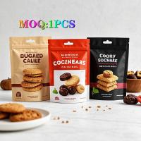 China Custom Smell Proof Food Packaging Bags 100g 200g Stand Pouch with Zipper for Baklava Cookie Snack for sale