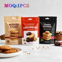 China Custom Printed Stand Up Pouch Packaging Laminated Food Grade Plastic Snack Bags 100g 200g for sale