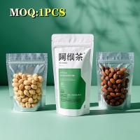 China Wholesale Aluminum Foil Stand Up Pouches with Ziplock One Side Clear Plastic Food Packaging 100pcs for sale