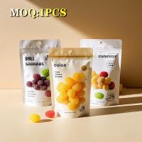 China Custom Printed Heat Sealed Stand Up Pouch 100g 200g with Zip Closure Aluminium Foil Food Packaging Bag for sale