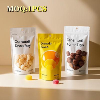 China Custom Size Childproof Mylar Bags 3.5g Smell Proof Die Cut Side Seal Gummy Candy Food Packaging for sale