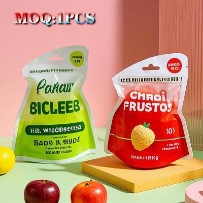 China Custom Food Grade 3.5g Die Cut Mylar Bags Childproof Sealable for Gummy Candies Wholesale for sale