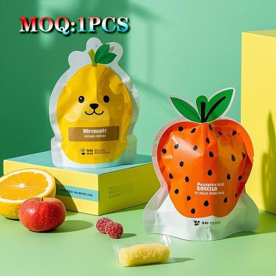 China Custom Printed Resealable Mylar Bags 3.5g 7g Smell Proof Die Cut Ziplock Packs with Window for sale