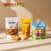 China Custom Printed Stand Up Mylar Bags 250g 500g Recyclable with Window and Zipper for Coffee Chocolate Cookies for sale