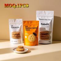 China Custom Printed Ziplock Stand Up Pouch 100g 200g Laminated Mylar Bag for Coffee Snack Nuts Food Packaging Wholesale for sale