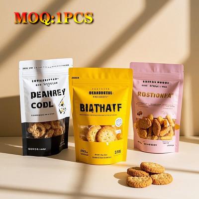 China PE Laminate Odor-Proof Stand-Up Pouch with Self-Sealing Zipper for Food Packaging 100-500g for sale