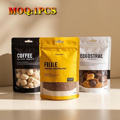 China Custom Printed Plastic Aluminum Foil Mylar Stand Up Pouch with Zipper for Food Nuts Snacks Packaging 100g 200g for sale