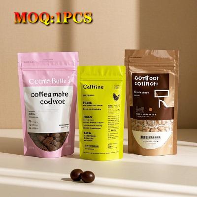 China Childproof Zipper Bag Aluminum Foil Composite Food Grade Stand Up Pouch 100g Custom Logo for sale
