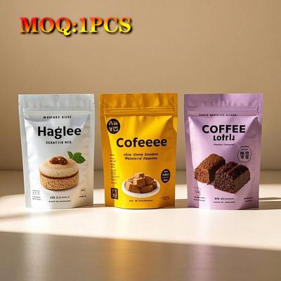 China Custom Logo Self Sealing Zip Lock Plastic Bags 100pcs Clear Matte Frosted Durable Food Grade for sale