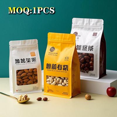 China Custom Printed Plastic Flat Bottom Bags - Moisture-Proof Food Packaging with Gravure/Digital Printing Options for sale