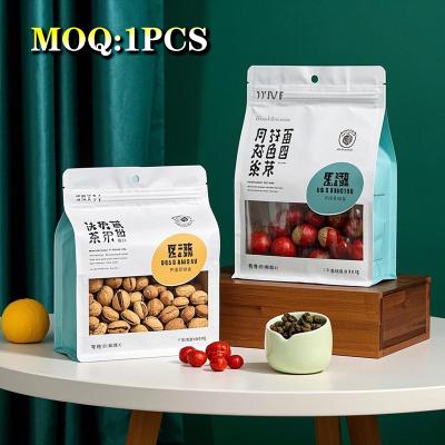 China Custom Printed 250g 12oz Black Plastic Flat Bottom Coffee Bags with Valve and Zipper for sale