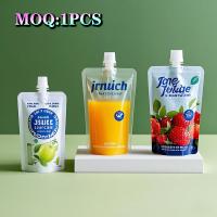 China Custom Stand Up Plastic Spout Pouch 100ml to 1L for Juice Drink Packaging Doypack for sale