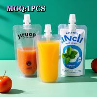 China Custom Stand Up Plastic Spout Pouch 100ml to 1L for Juice Drink Packaging Doypack for sale
