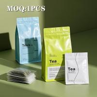 China Custom Printed Plastic Composite Zipper Tea Bag Moisture Proof 50g 100g 250g 500g for sale