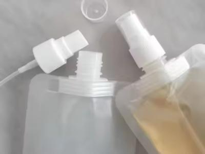 China Custom High Barrier Stand Up Spout Pouch 200ml 500ml 1L for Shampoo and Liquid Packaging for sale