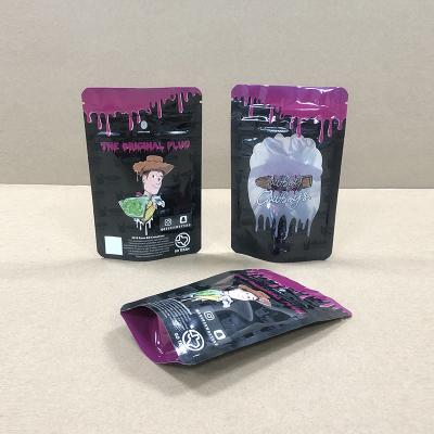 China Metallized Smell Proof Packaging Bags BOPP/VMPET/PE Child Resistant Closure for Flower Edibles for sale