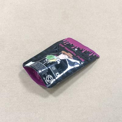 China Certified Child Resistant Mylar Bags 1g 3.5g 7g 14g with Reclosable Zipper for sale