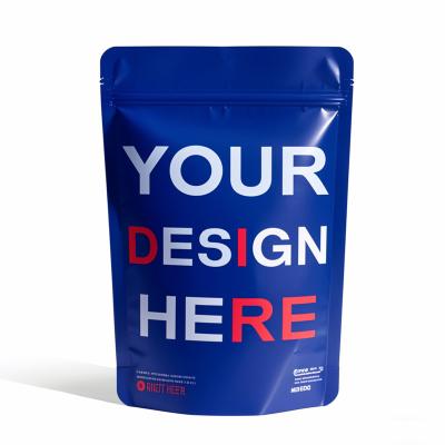 China Custom Printed Aluminized Mylar Stand Up Pouch with Zip Lock 3x5 4x6 5x8 Odor Proof Resealable for sale