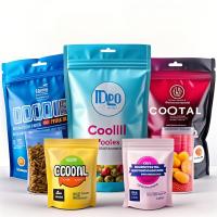 China Heat-Sealed Small Mylar Bags 3.5g 7g 14g 28g Edible Stand-Up Pouches Resealable Ziplock for sale