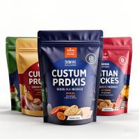 China Wholesale Food Grade Stand Up Zip Lock Bags 4x6 Inch Resealable Custom Logo for sale