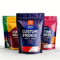 China Custom Printed Aluminum Foil Mylar Stand Up Pouches 4x6 4.5 Mil Resealable Ziplock Smell Proof for sale